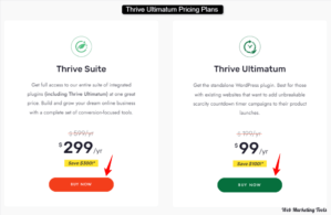 Thrive Themes Pricing 2025 [$149/qtly vs $299/year, Best?]